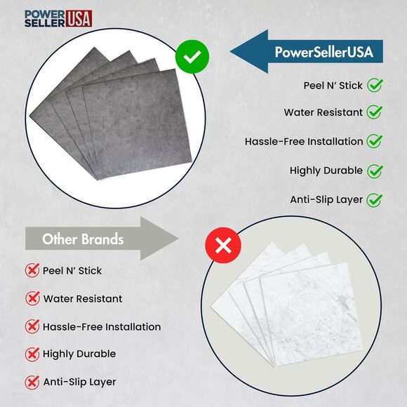 PowerSellerUSA | Accents | Powersellerusa Vinyl Self Adhesive Floor ...
